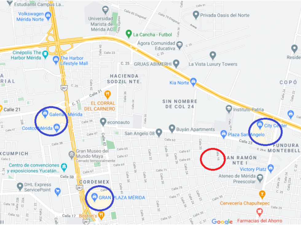 TERRENO EN VENTA, EXCELENTE UBICACION AL NORTE DE MERIDA - $630,000 MXN