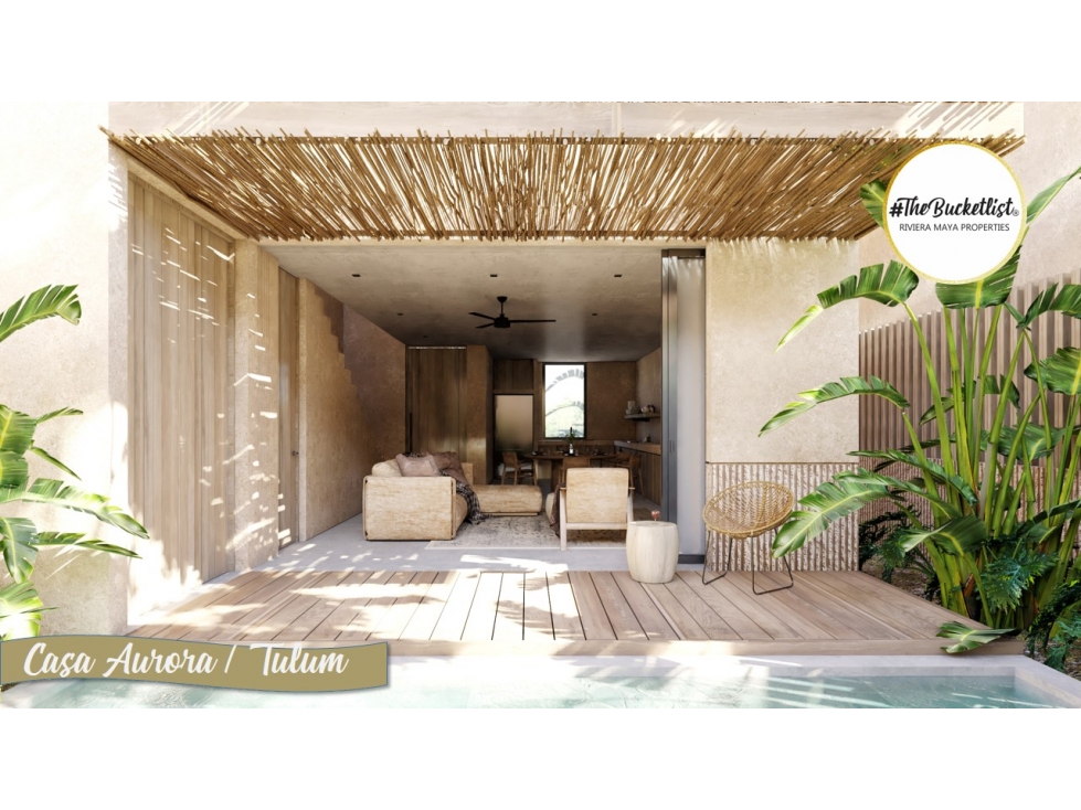 Preventa Casa Aurora_Perla / 2 Recamaras / Alberca Privada - $5,299,000 MXN